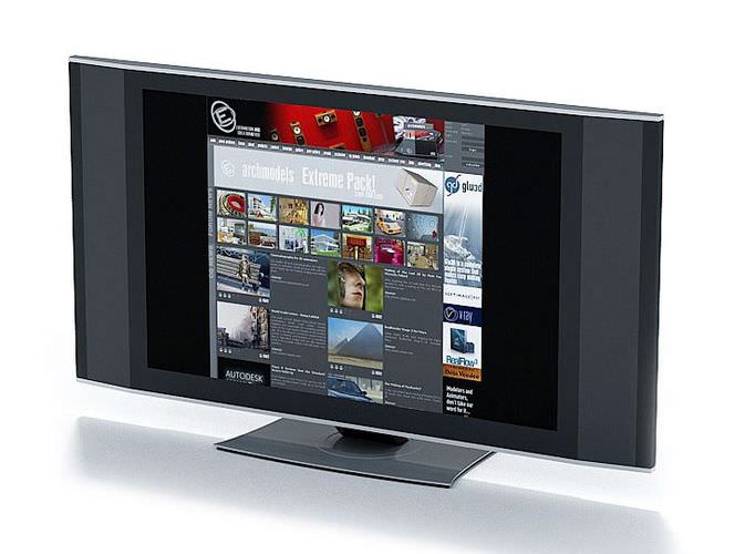Flat Panel Television 3D Model - CGTrader.com
