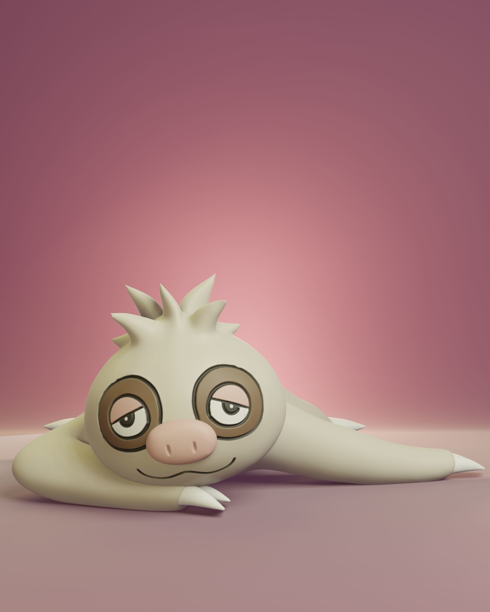 Pokemon - Slakoth 3D model 3D printable | CGTrader