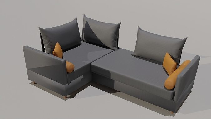 corner seat 3D model | CGTrader