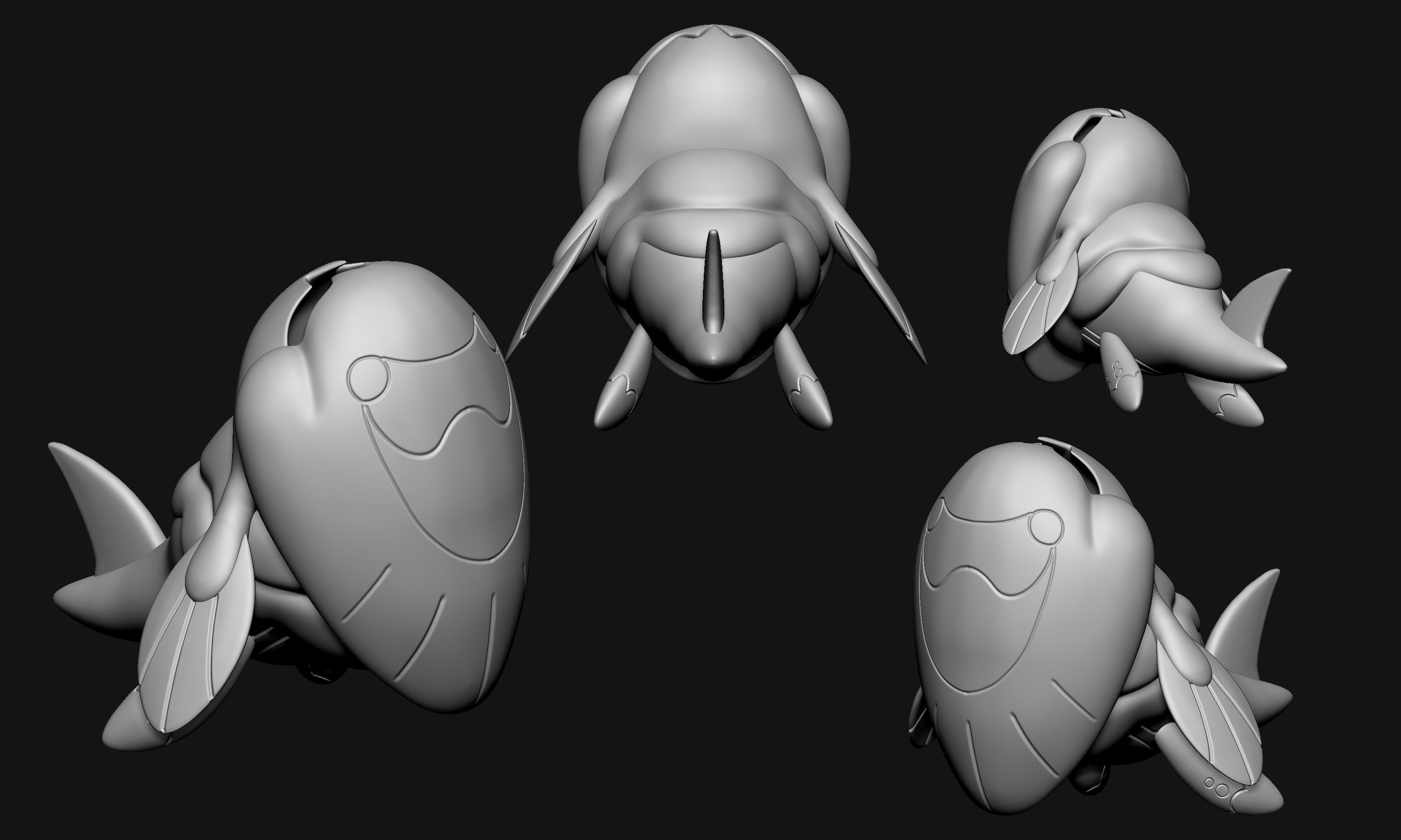 Pokemon - Arctovish 3D model 3D printable | CGTrader