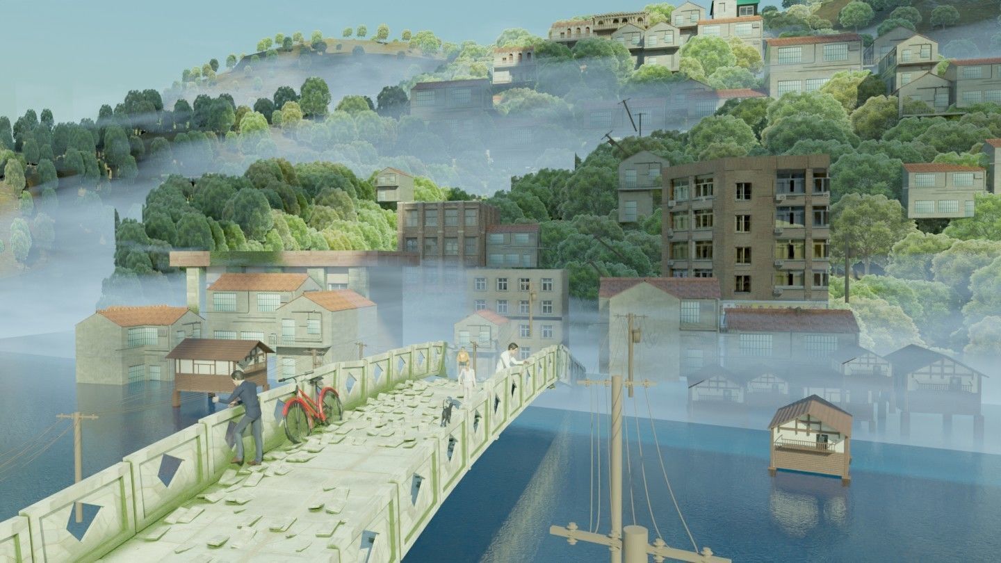 anime town blender scene 3D model | CGTrader