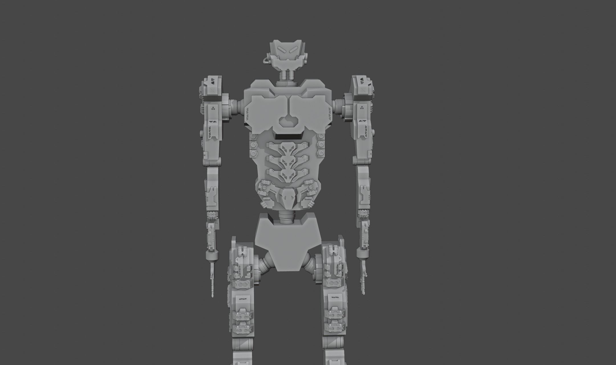 cyberpunk robot 3 3D model | CGTrader