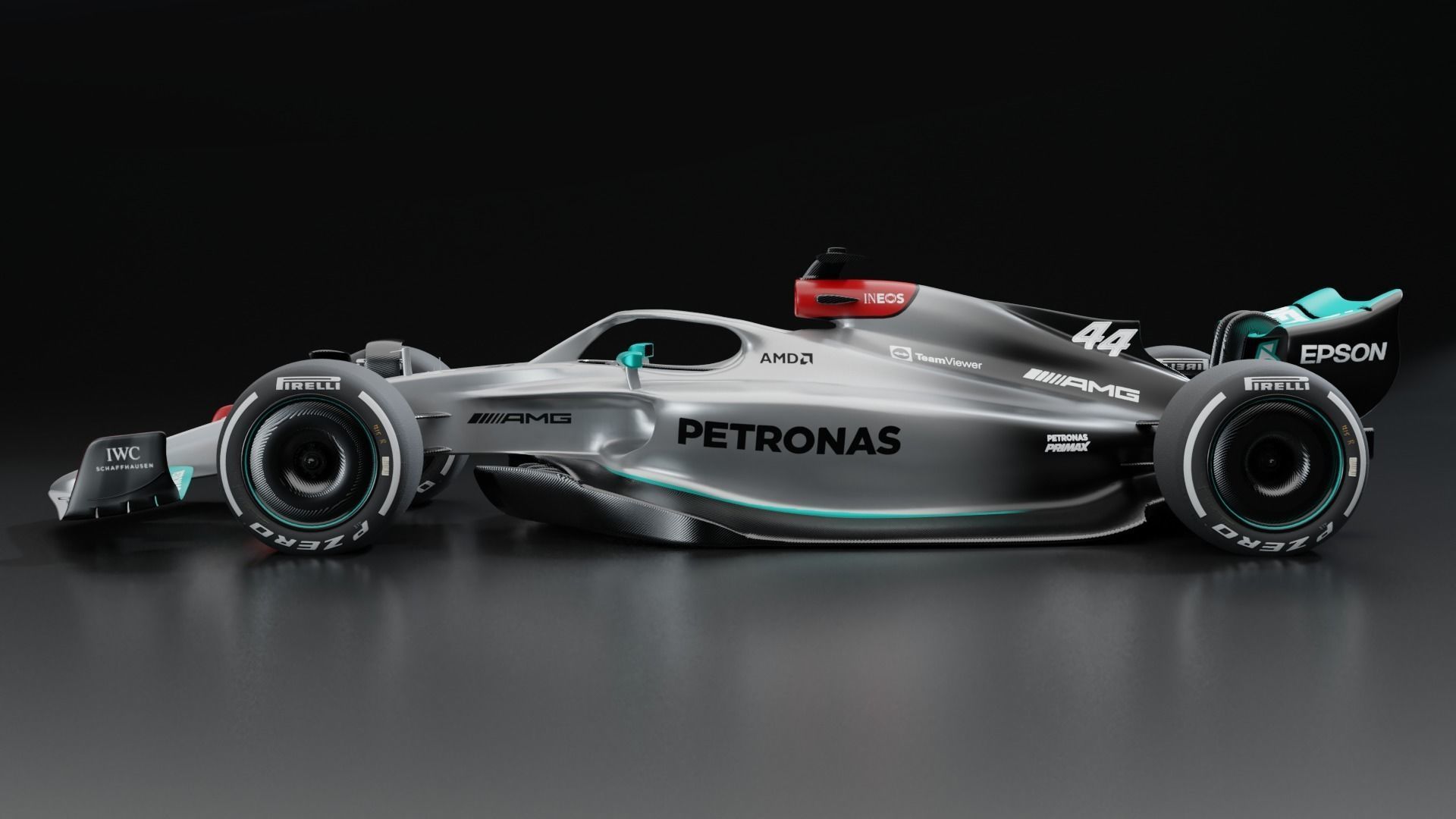Mercedes Formula 1 Car Concept 3D model | CGTrader