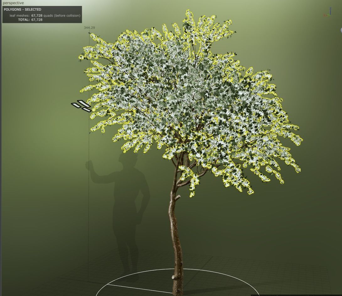 3D model Orange fruit tree Low Poly 18 Different Tree 3D Models VR / AR ...