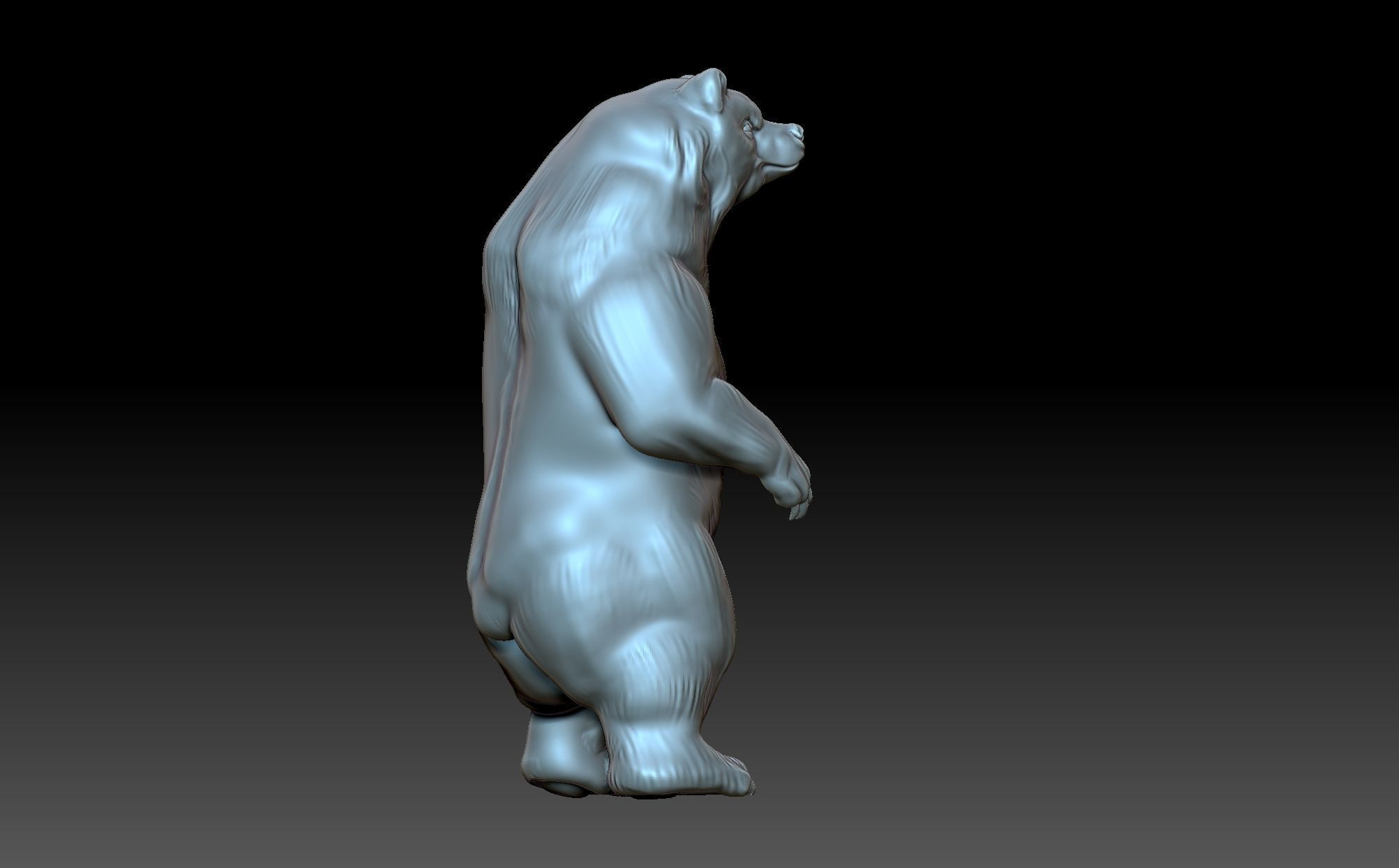 The bear is standing 3D model 3D printable | CGTrader