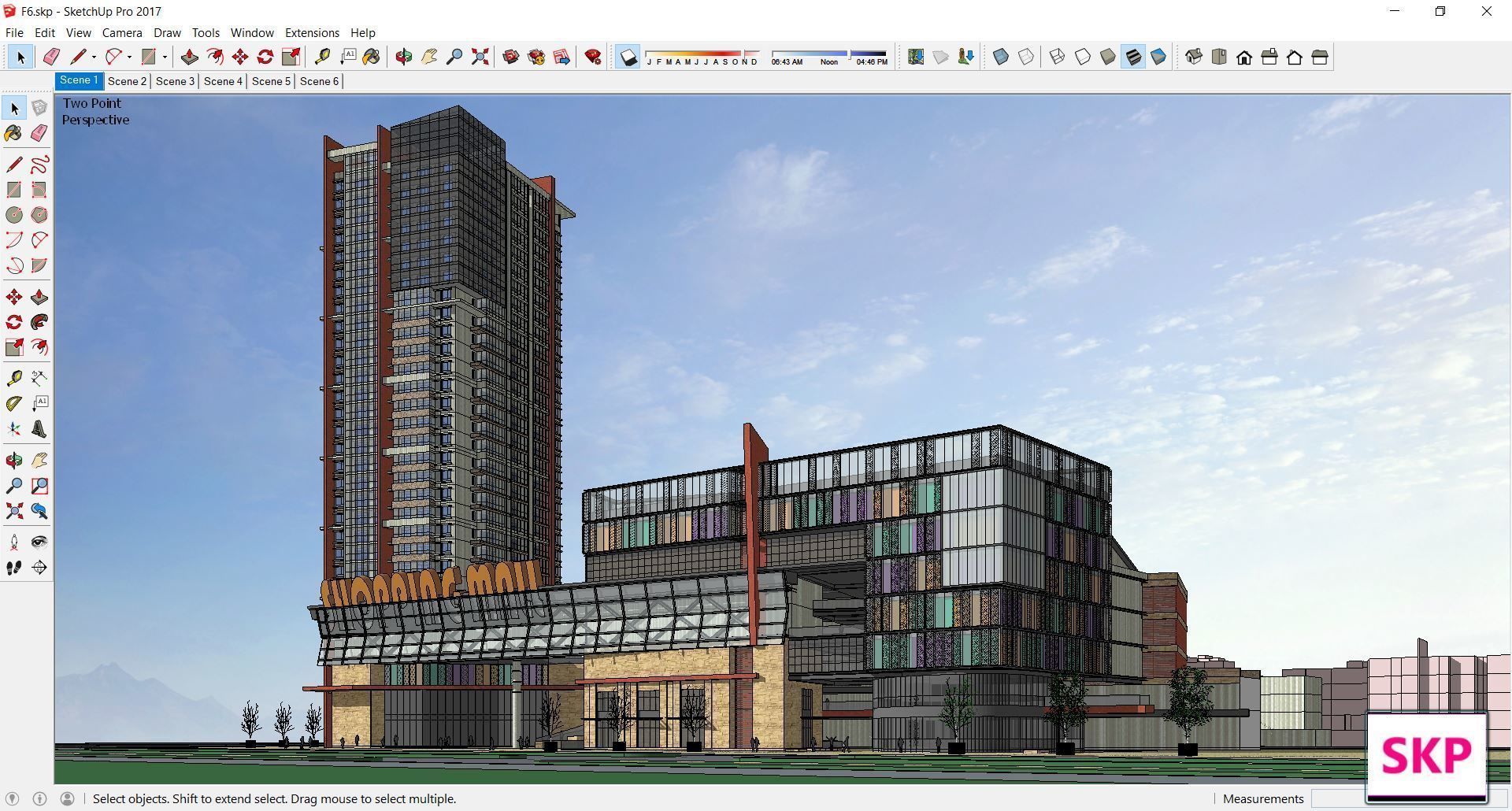 Sketchup Shopping Center F6 3D model | CGTrader