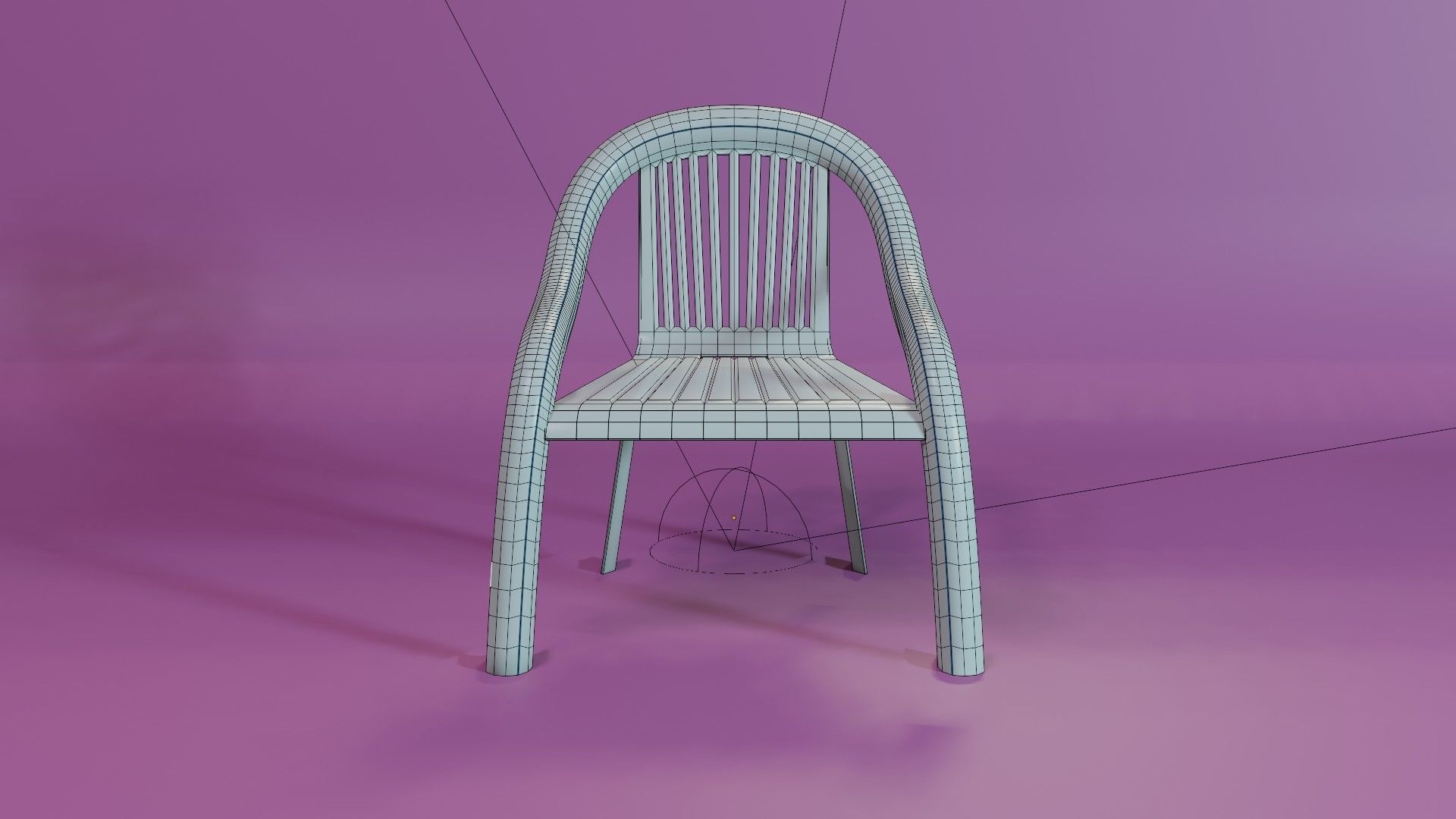 3D model plastic chair VR / AR / low-poly | CGTrader