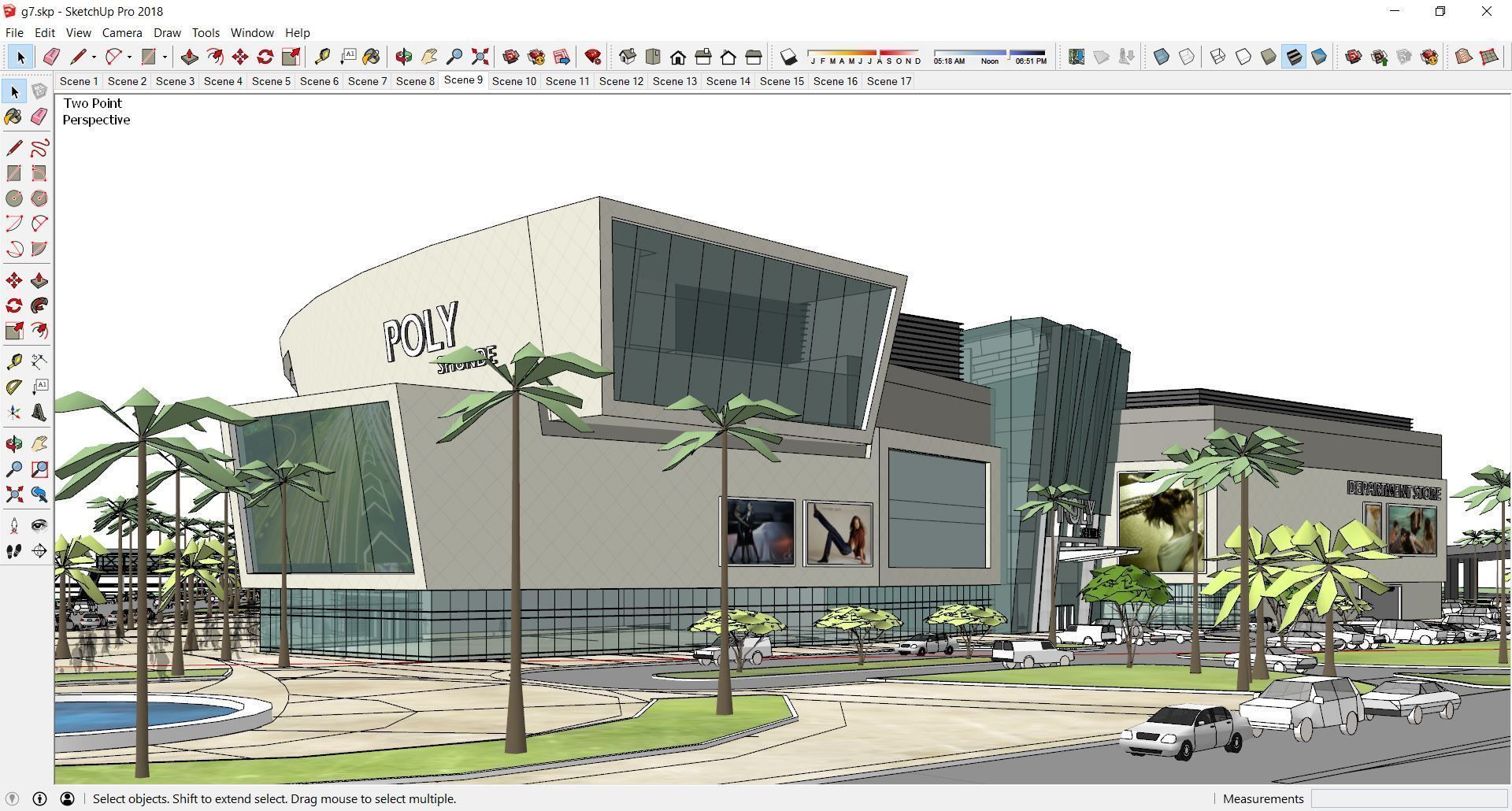 Sketchup Shopping Center G7 3D model | CGTrader