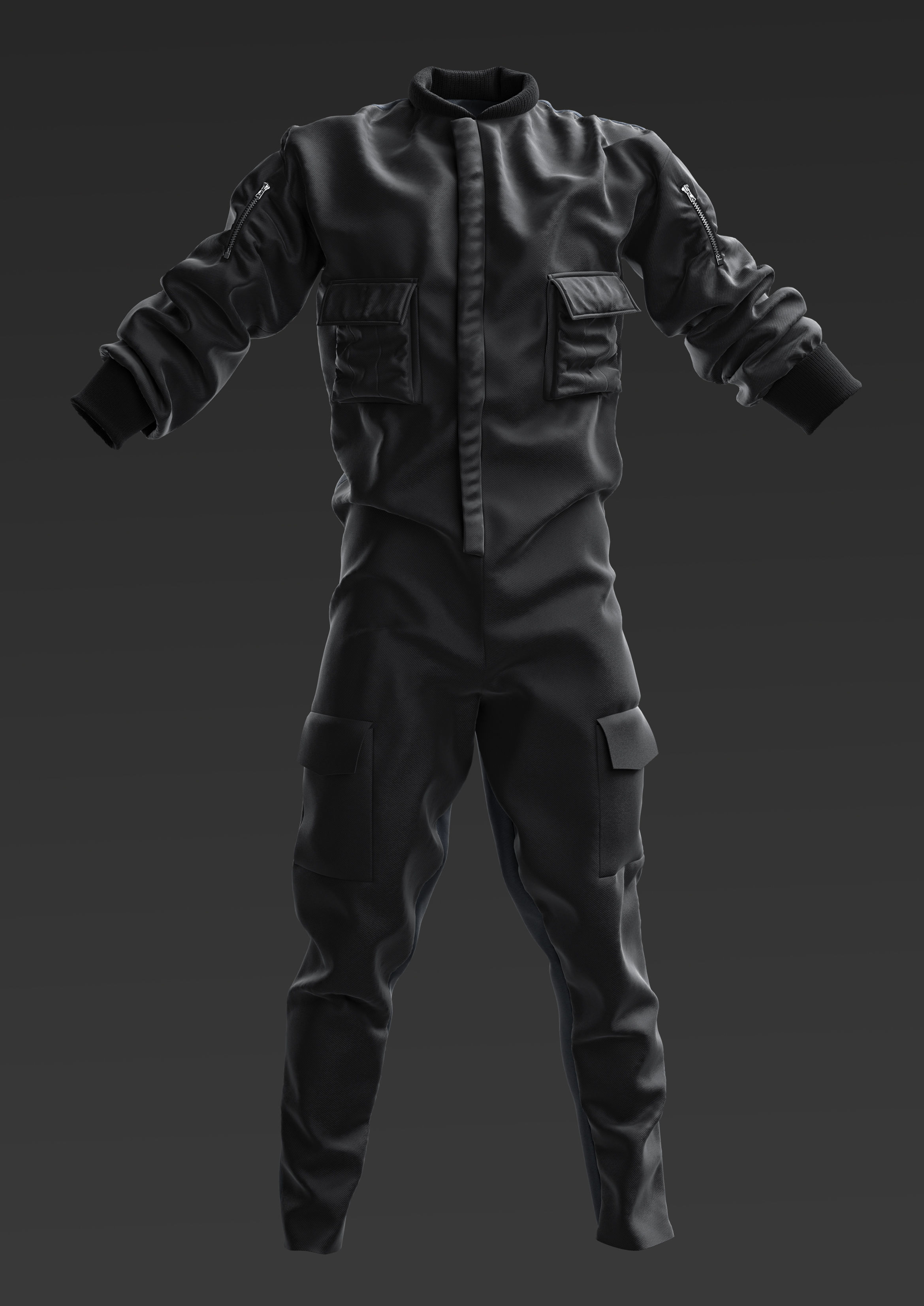 Male Overalls 3D model | CGTrader