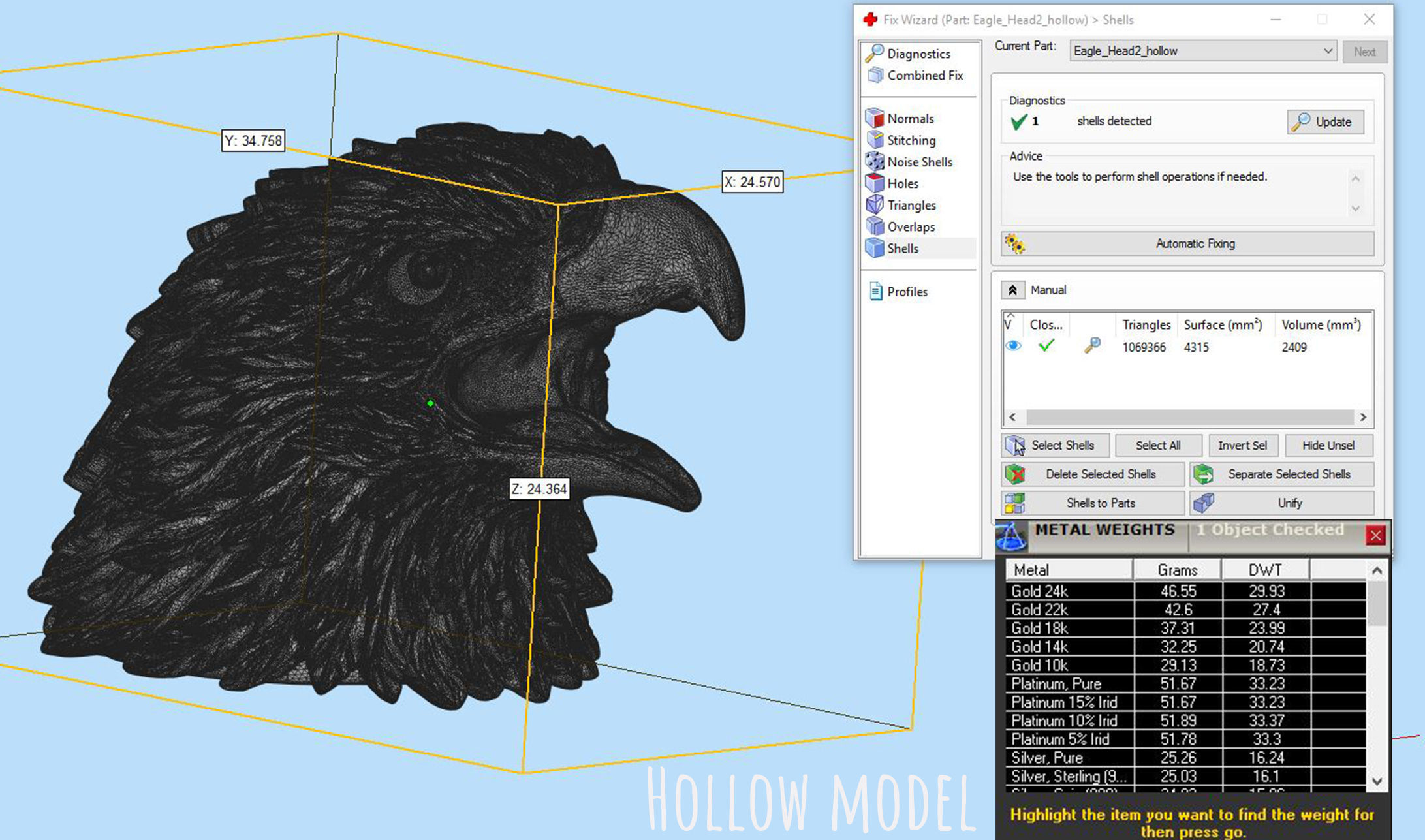 Detailed Eagle Heads 3D model 3D printable | CGTrader