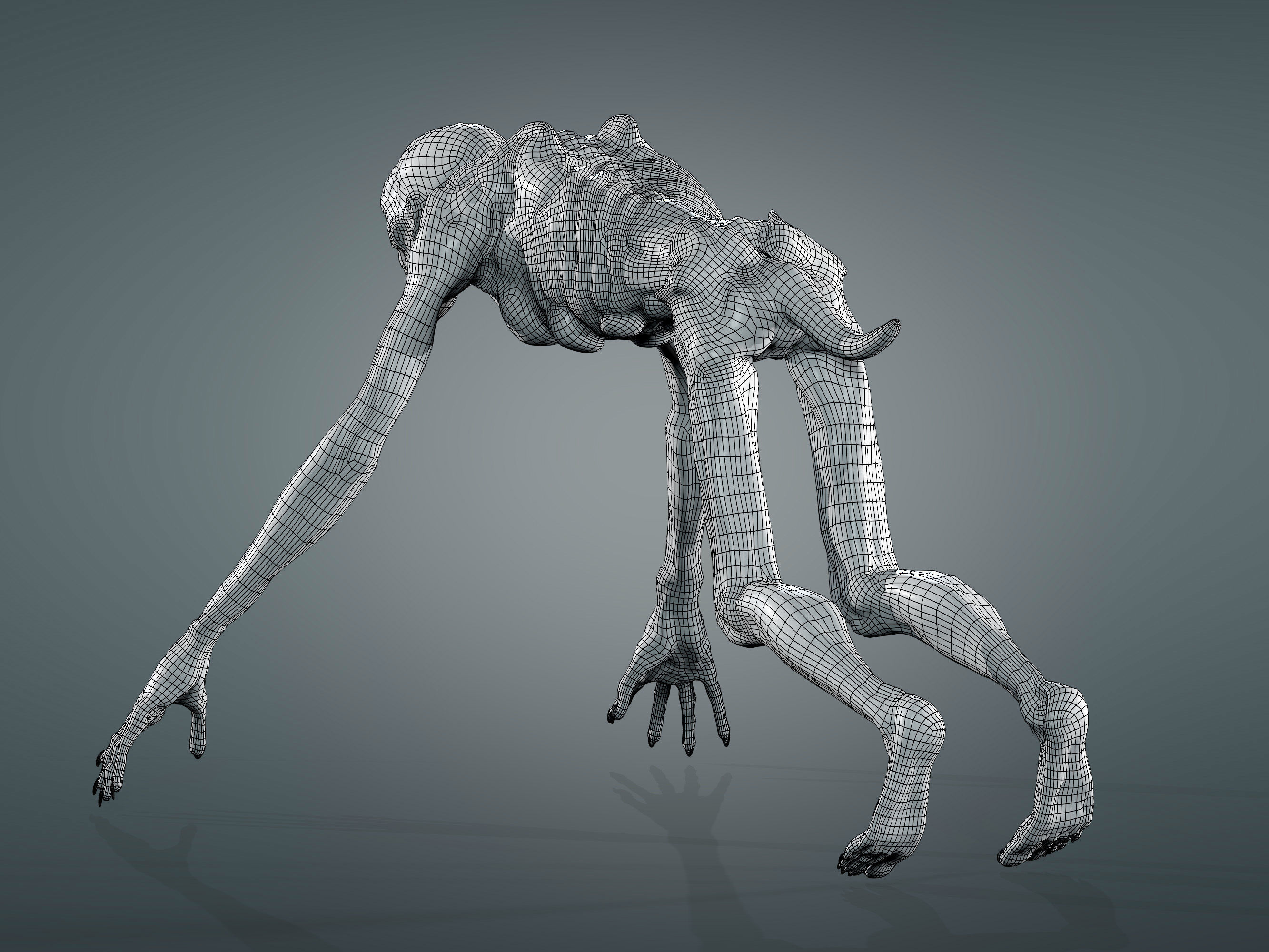 3D model Creature from Raised by Wolves VR / AR / low-poly rigged ...