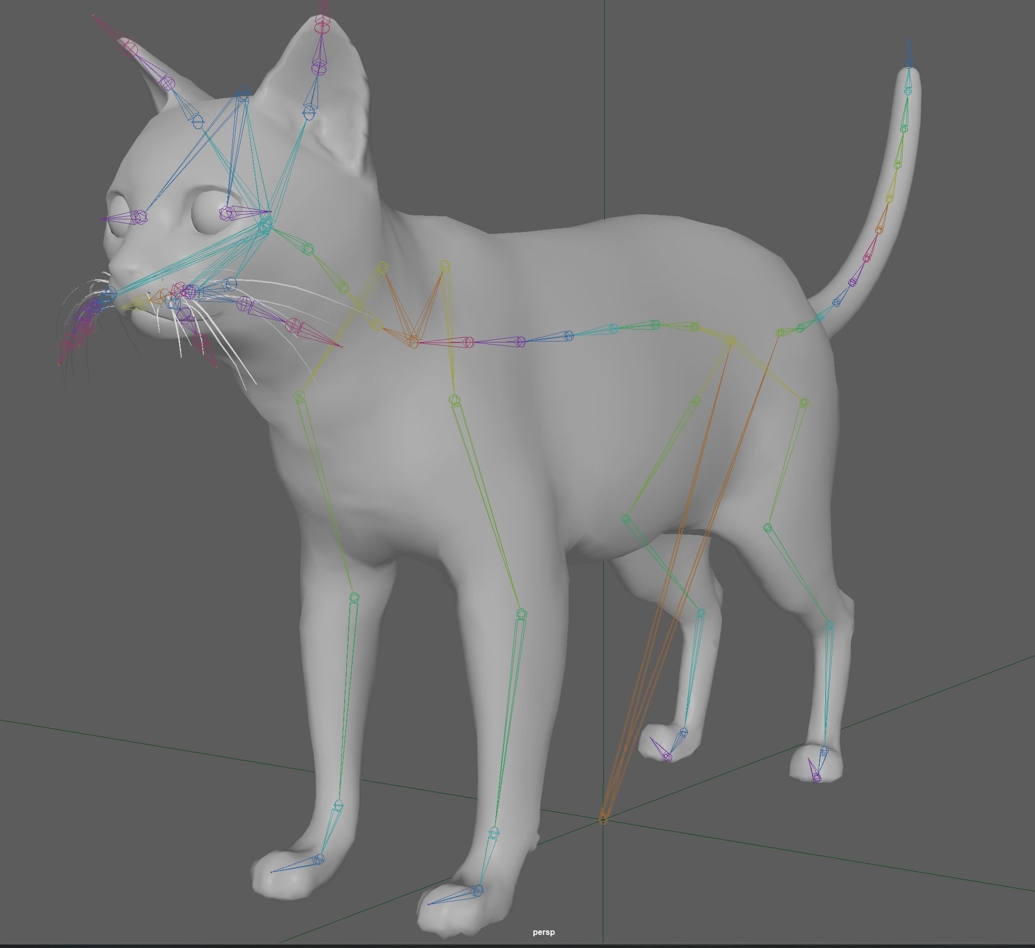 3D model Cat Rig VR / AR / low-poly | CGTrader