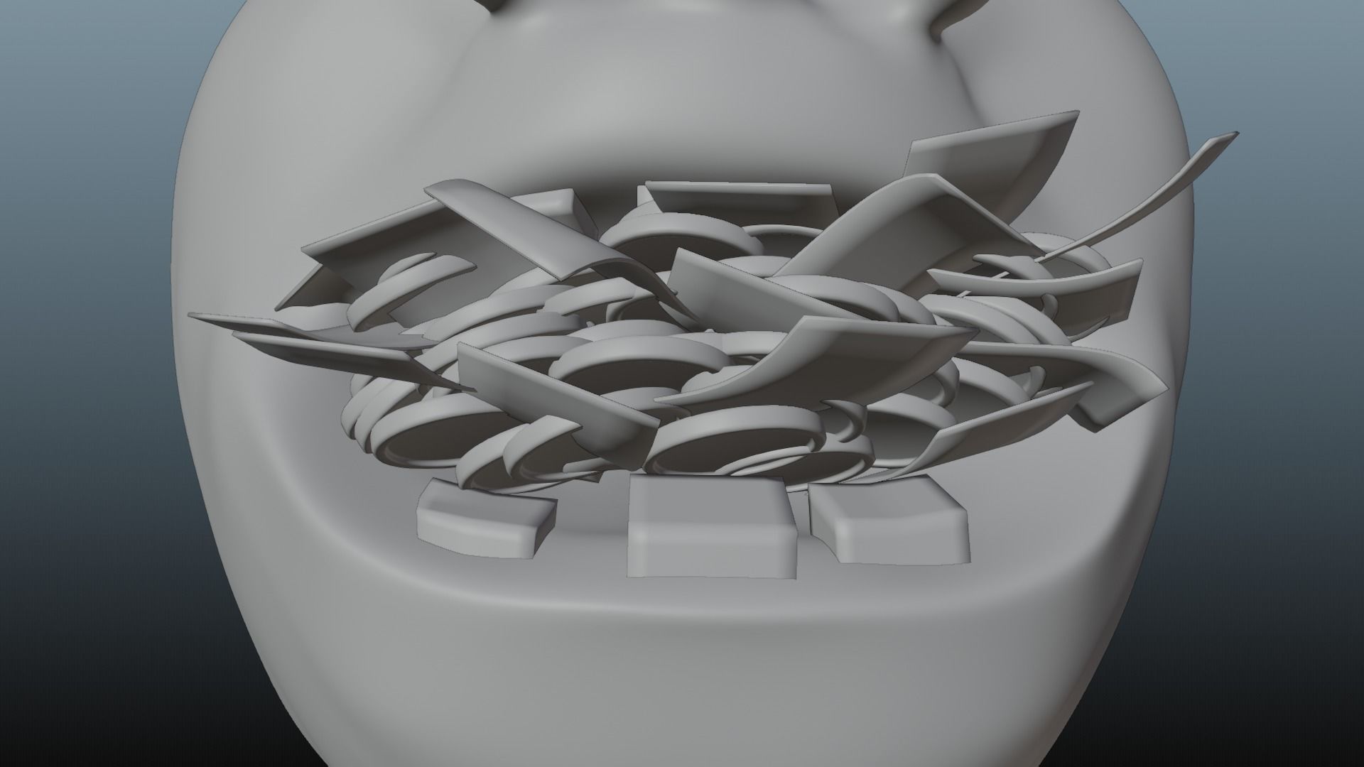 A greedy person 3D model | CGTrader