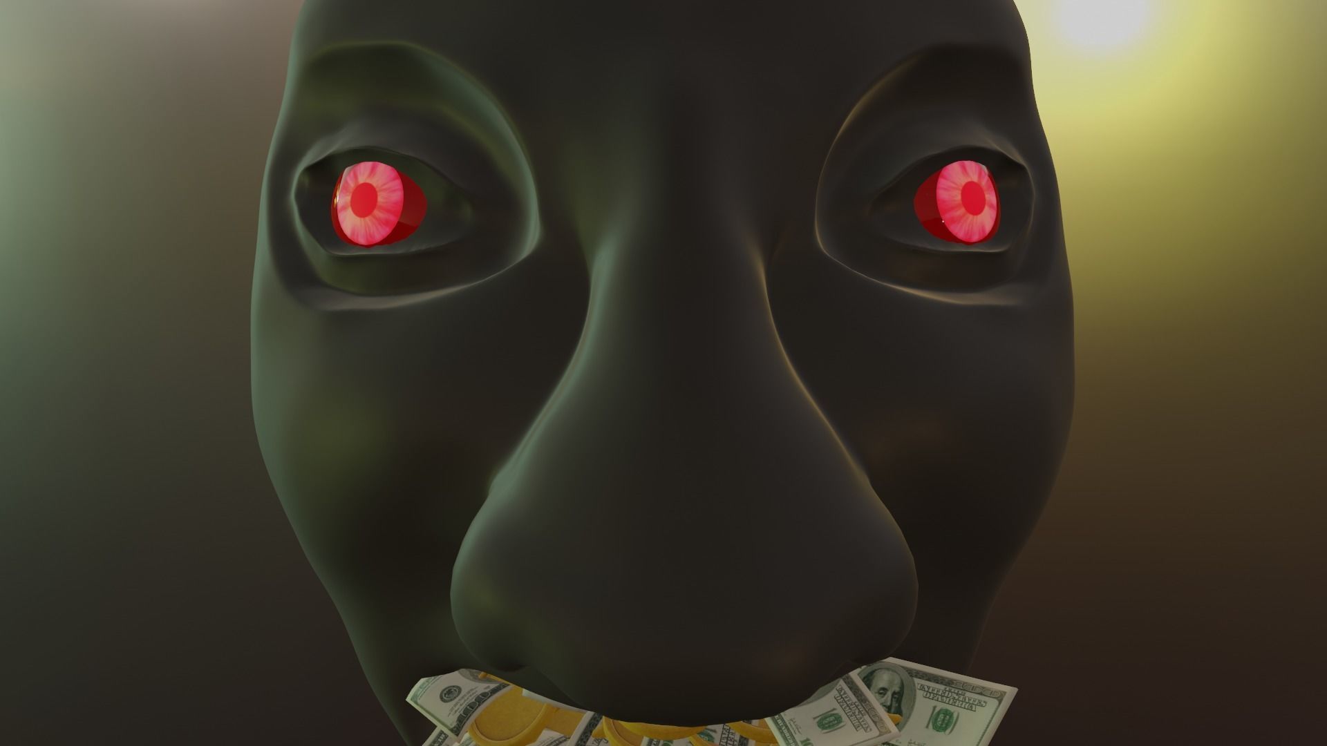 A greedy person 3D model | CGTrader