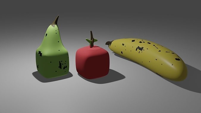3D model Game-ready Small fruit pack LP VR / AR / low-poly | CGTrader