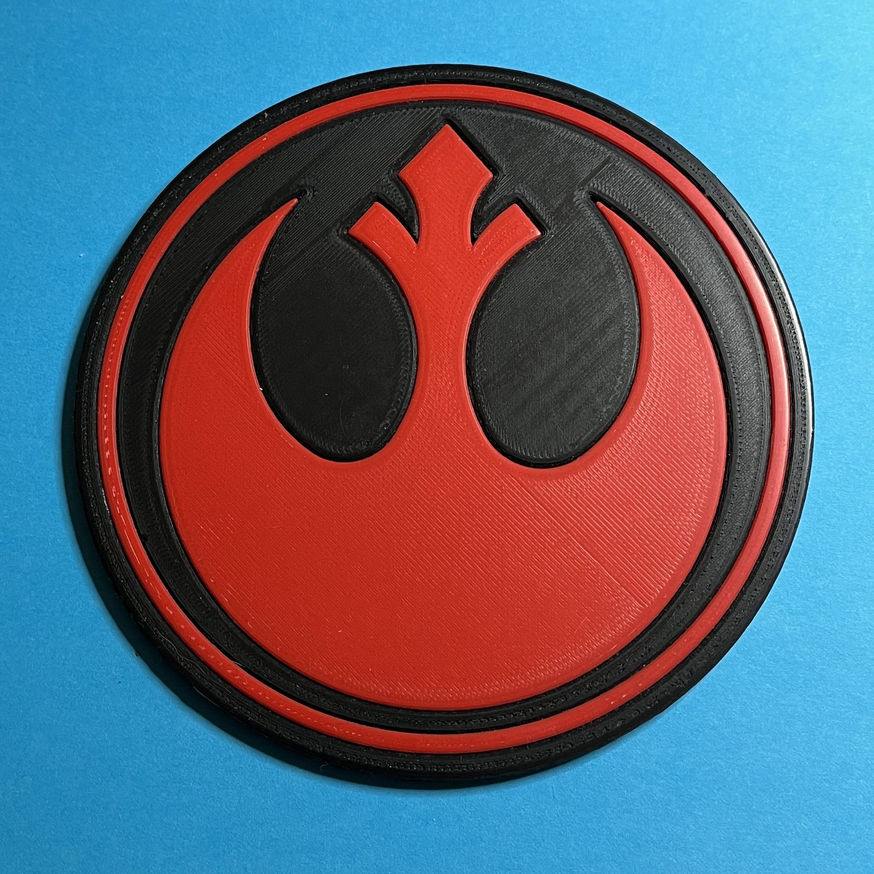 Emblem of the Rebel Alliance Coaster free 3D model 3D printable | CGTrader