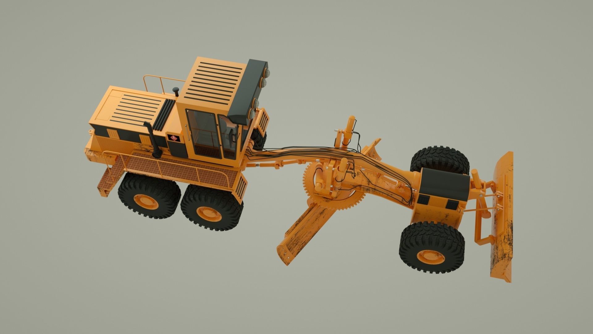 3D model of Modern Grader 3D model | CGTrader