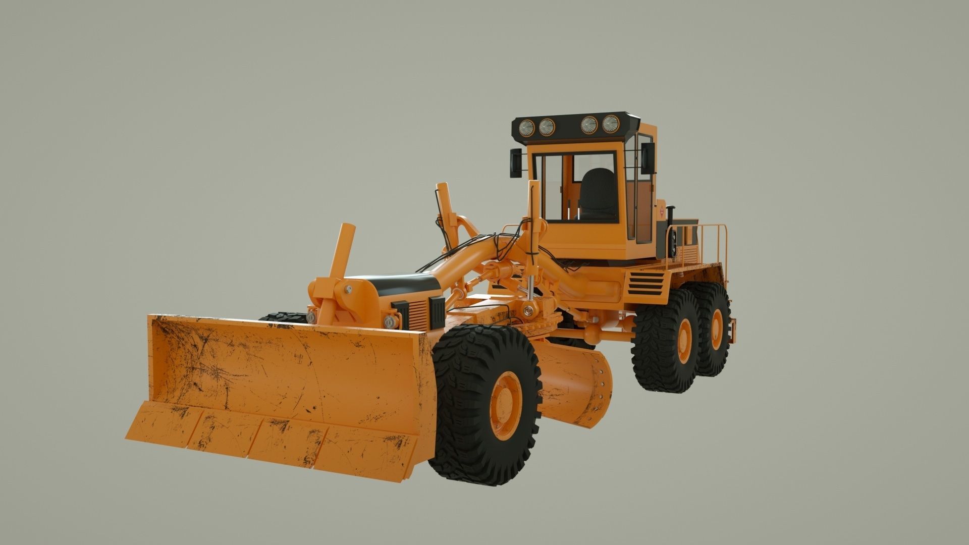 3D model of Modern Grader 3D model | CGTrader