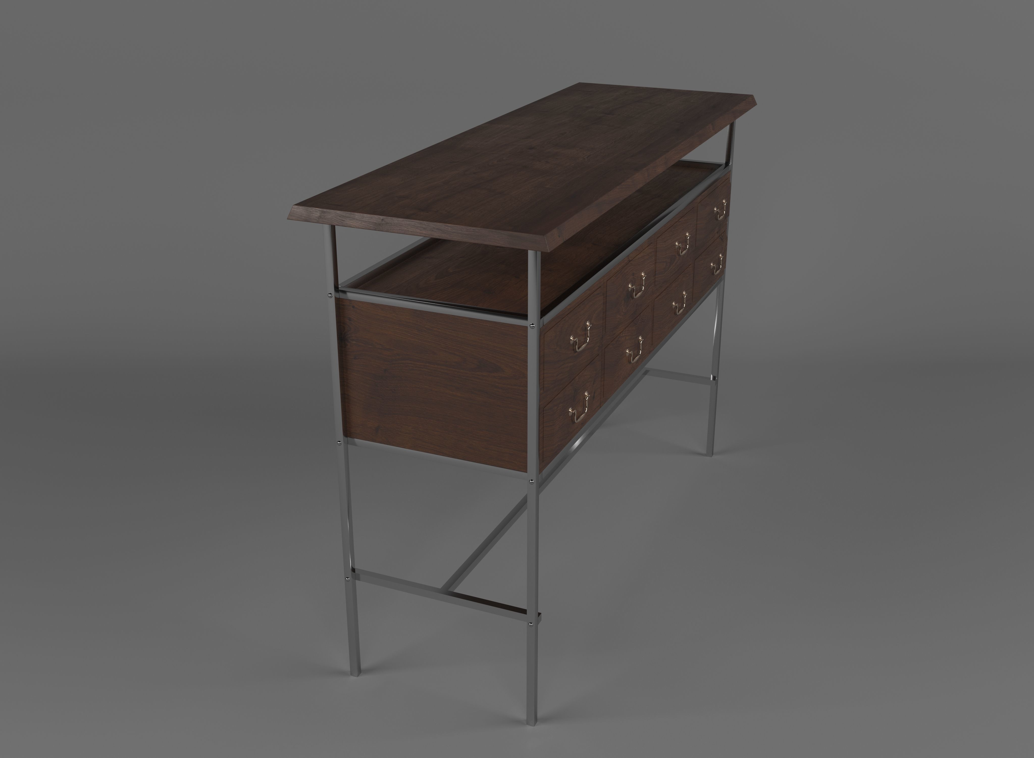 bed front console 3D model | CGTrader