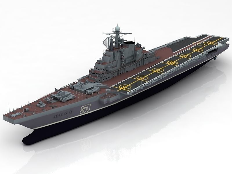 Kiev Russian Aircraft Carrier 3D model 3D model | CGTrader