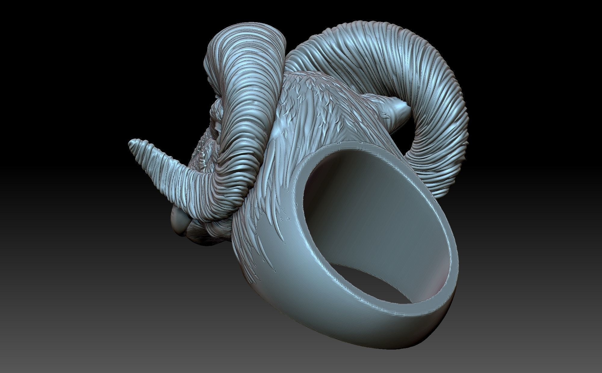 Ram Ring 3D model 3D printable | CGTrader