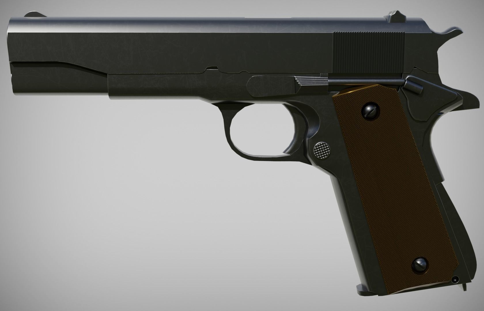 Game Ready PBR M1911-A1 Gun Model free VR / AR / low-poly 3D model ...