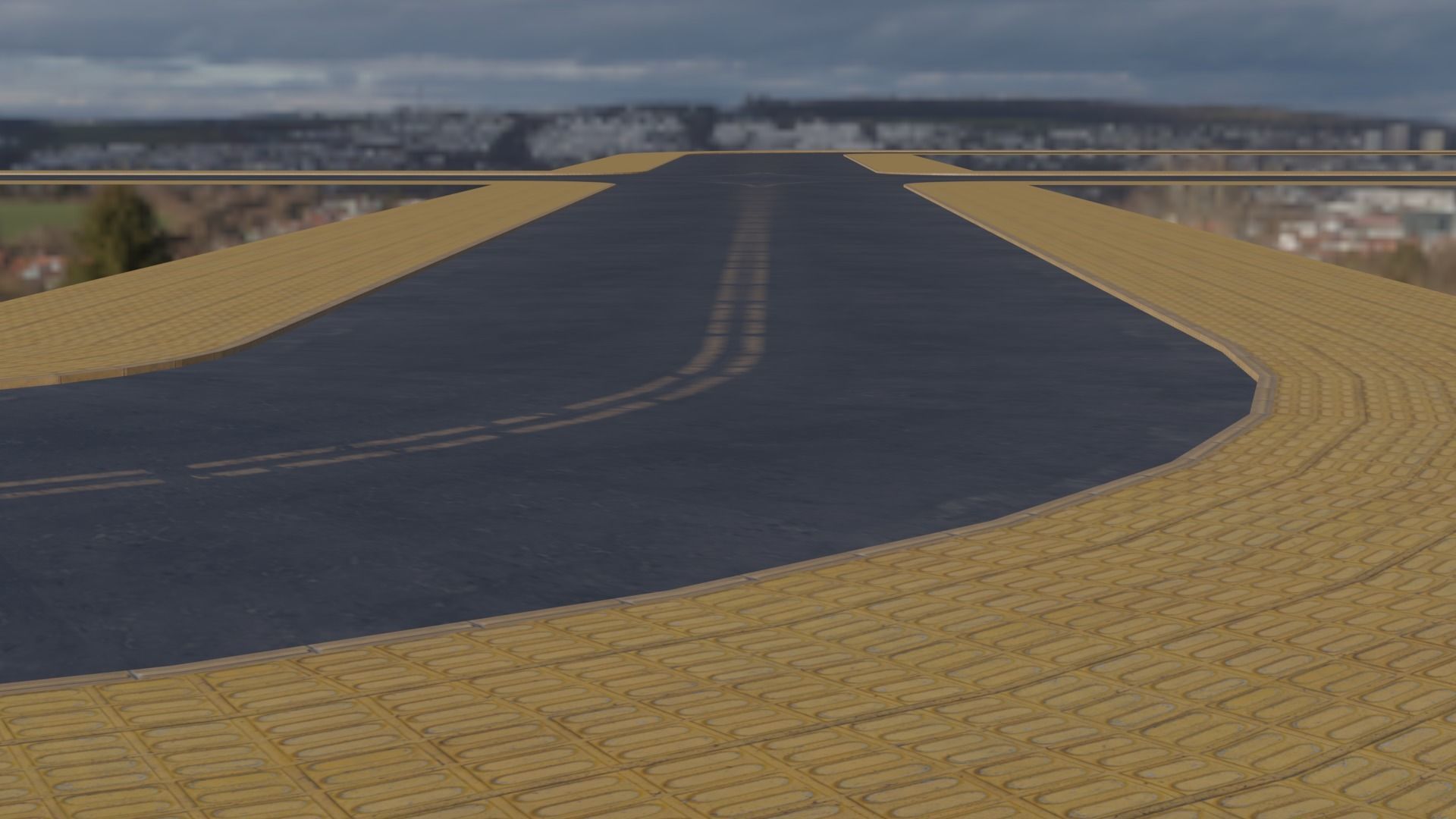 3D model Small Town Road Structure VR / AR / low-poly | CGTrader