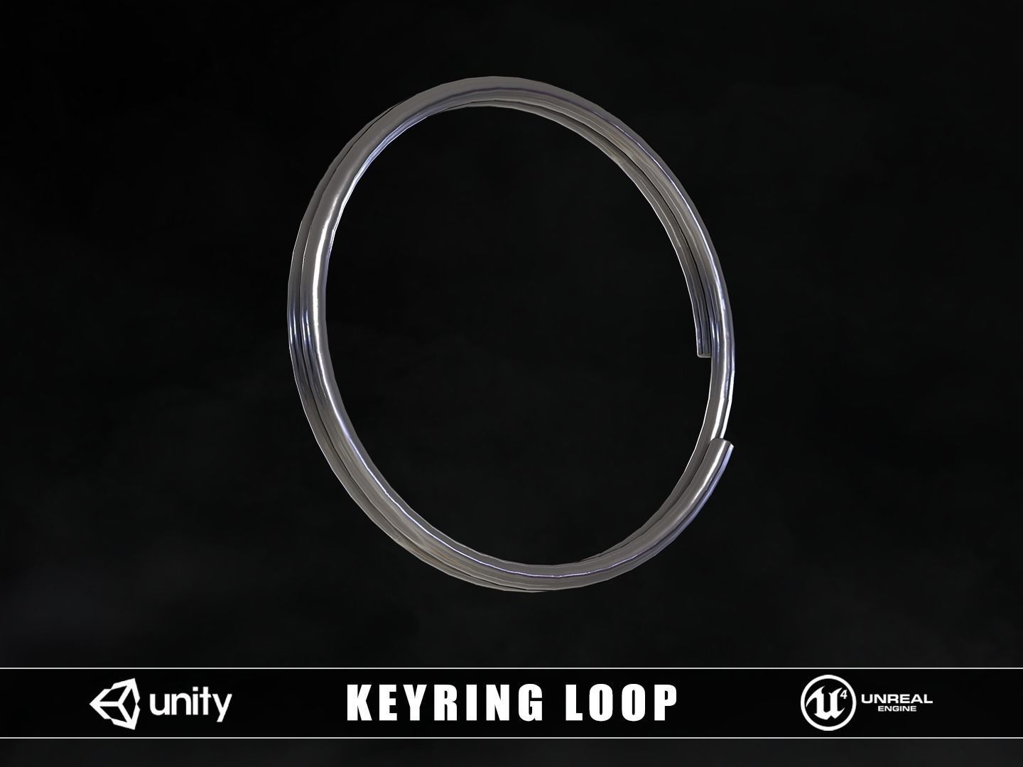 3D model Keyring Loop VR / AR / low-poly | CGTrader