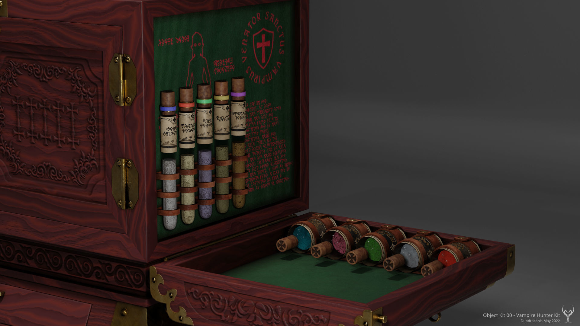 3D model O Kit 00 Vampire Hunter Trunk VR / AR / low-poly | CGTrader