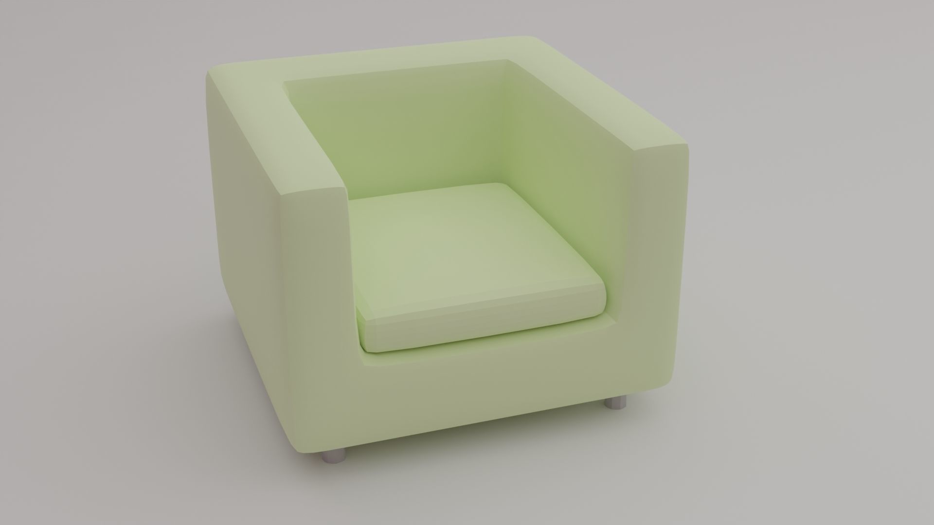 Coach Sofa Chair Stool and Coffee Table free VR / AR / low-poly 3D ...