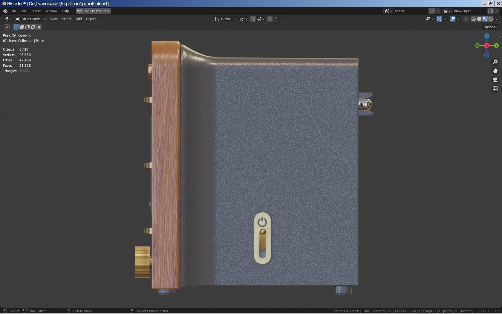 Grundig Heinzelmann Radio - Blender 3D model 3D model | CGTrader