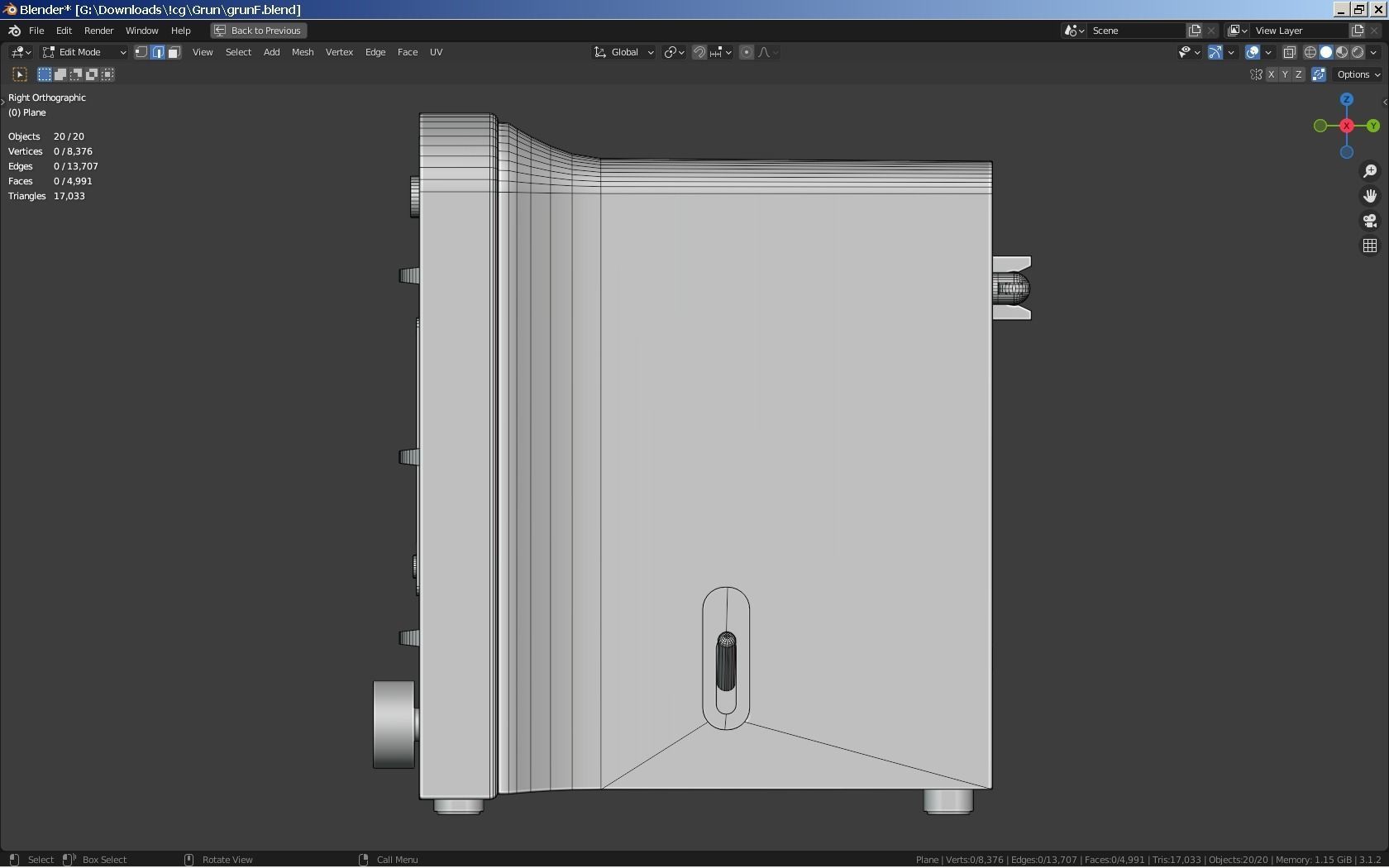 Grundig Heinzelmann Radio - Blender 3D model 3D model | CGTrader