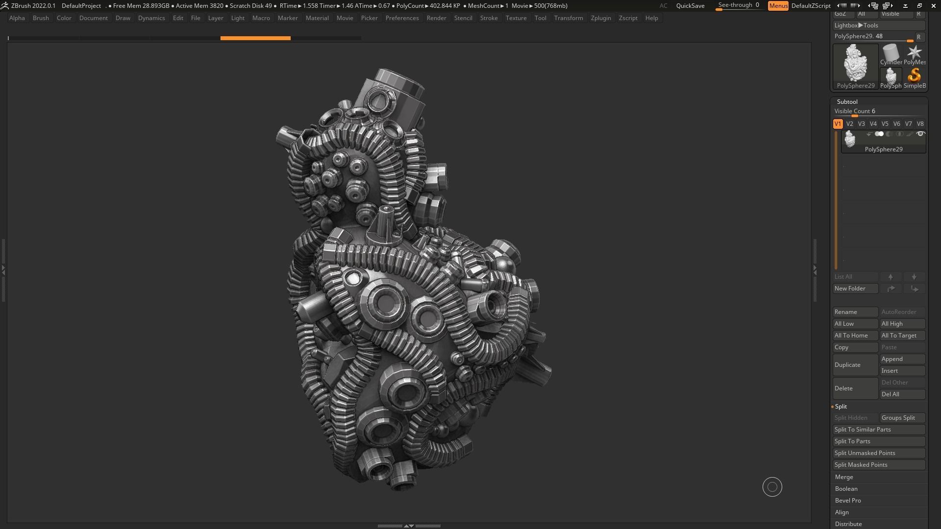 Modern Abstract robotic sculpture 3d print model 139 3D model 3D ...