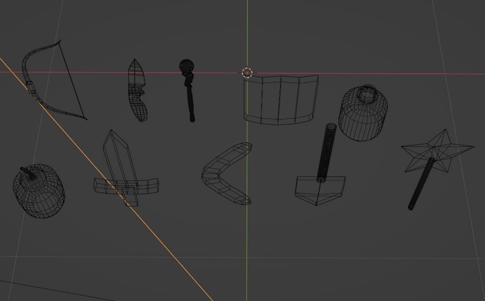 Simple Weapon Pack 3D model | CGTrader