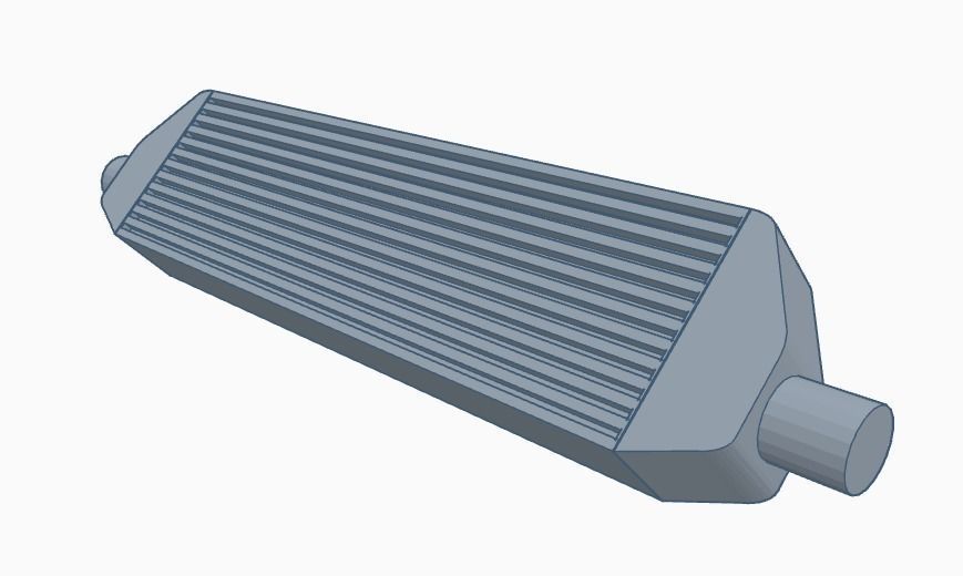 One tenth scale Small Scale RC Intercooler 3D model | CGTrader