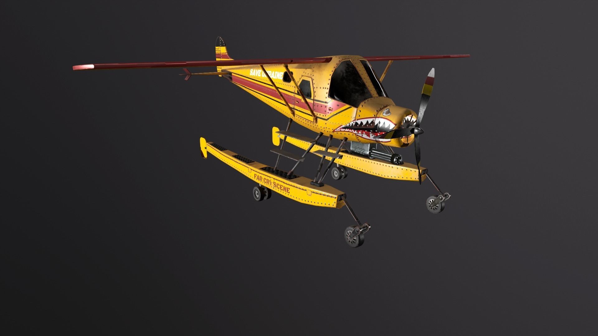 3D model Seaplane Armed VR / AR / low-poly | CGTrader