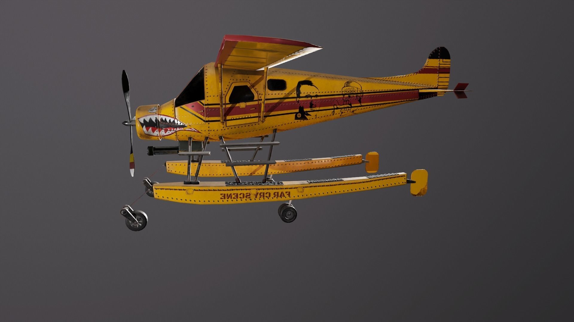 3D model Seaplane Armed VR / AR / low-poly | CGTrader