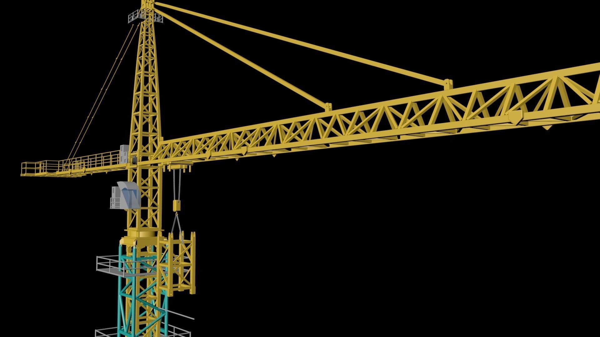 crane construction free 3D model | CGTrader