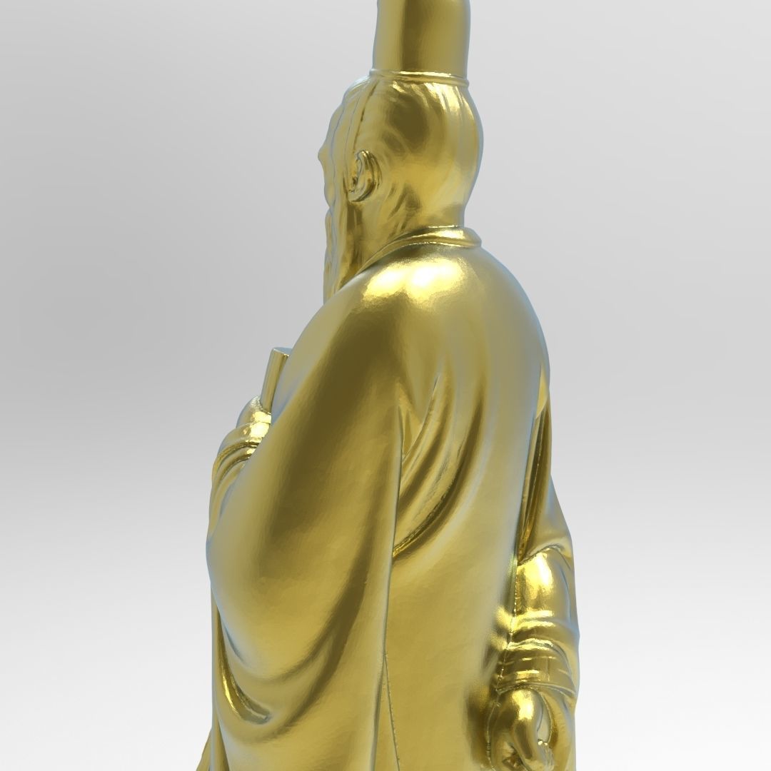 The ancient Chinese sage Confucius 3D model 3D printable | CGTrader