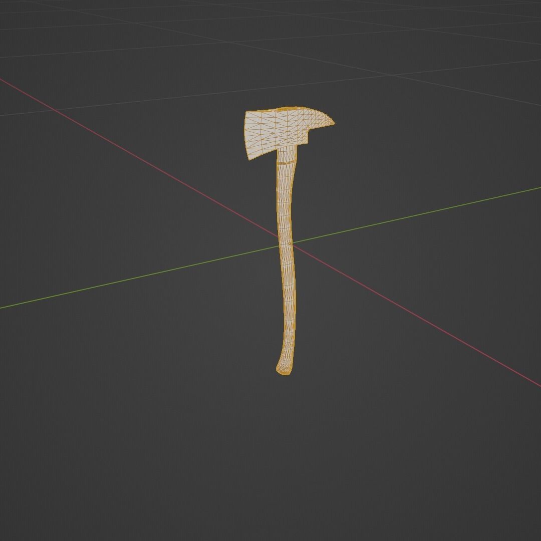 Axe Fire Long Free free 3D model | CGTrader