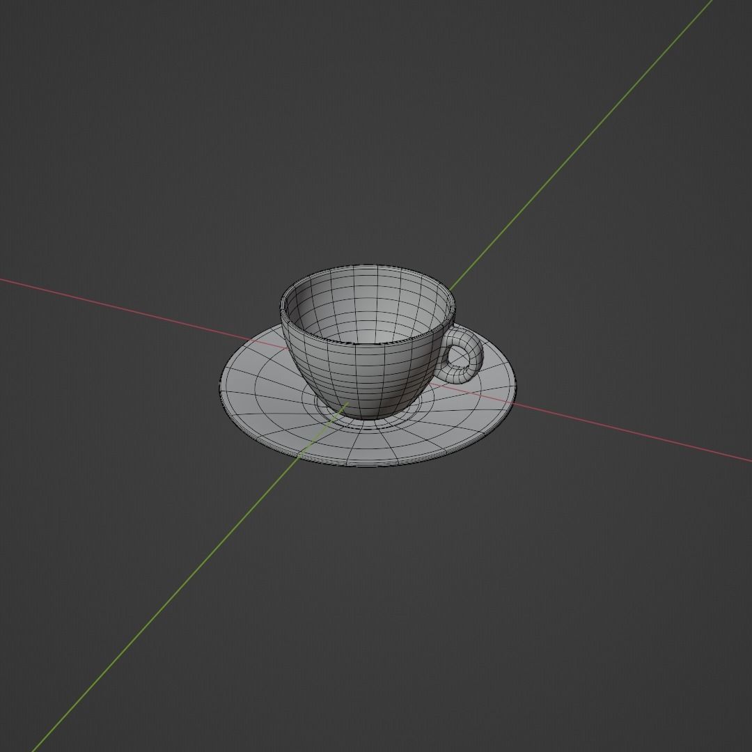 Cup plate ceramic free free 3D model | CGTrader
