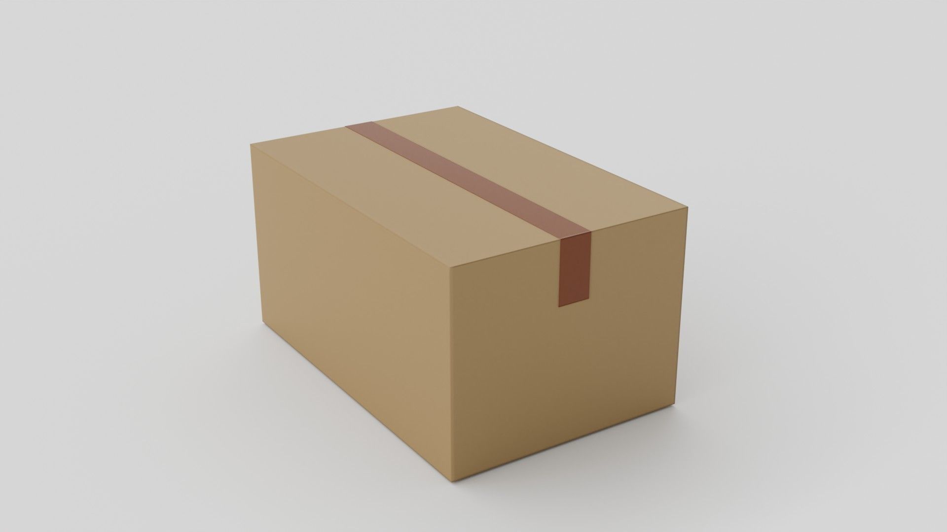 Packing 3D model cardboard box 3D model | CGTrader