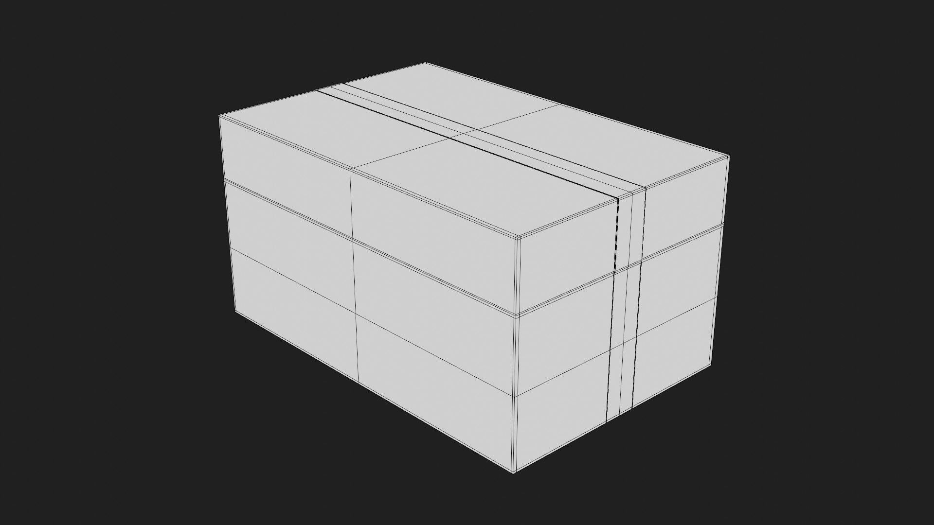 Packing 3D model cardboard box 3D model | CGTrader