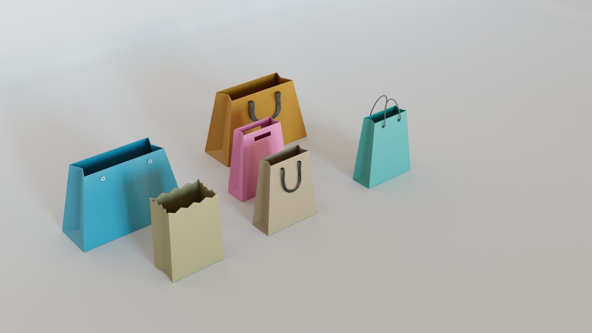 Shopping Bag 3D illustration 3D model | CGTrader