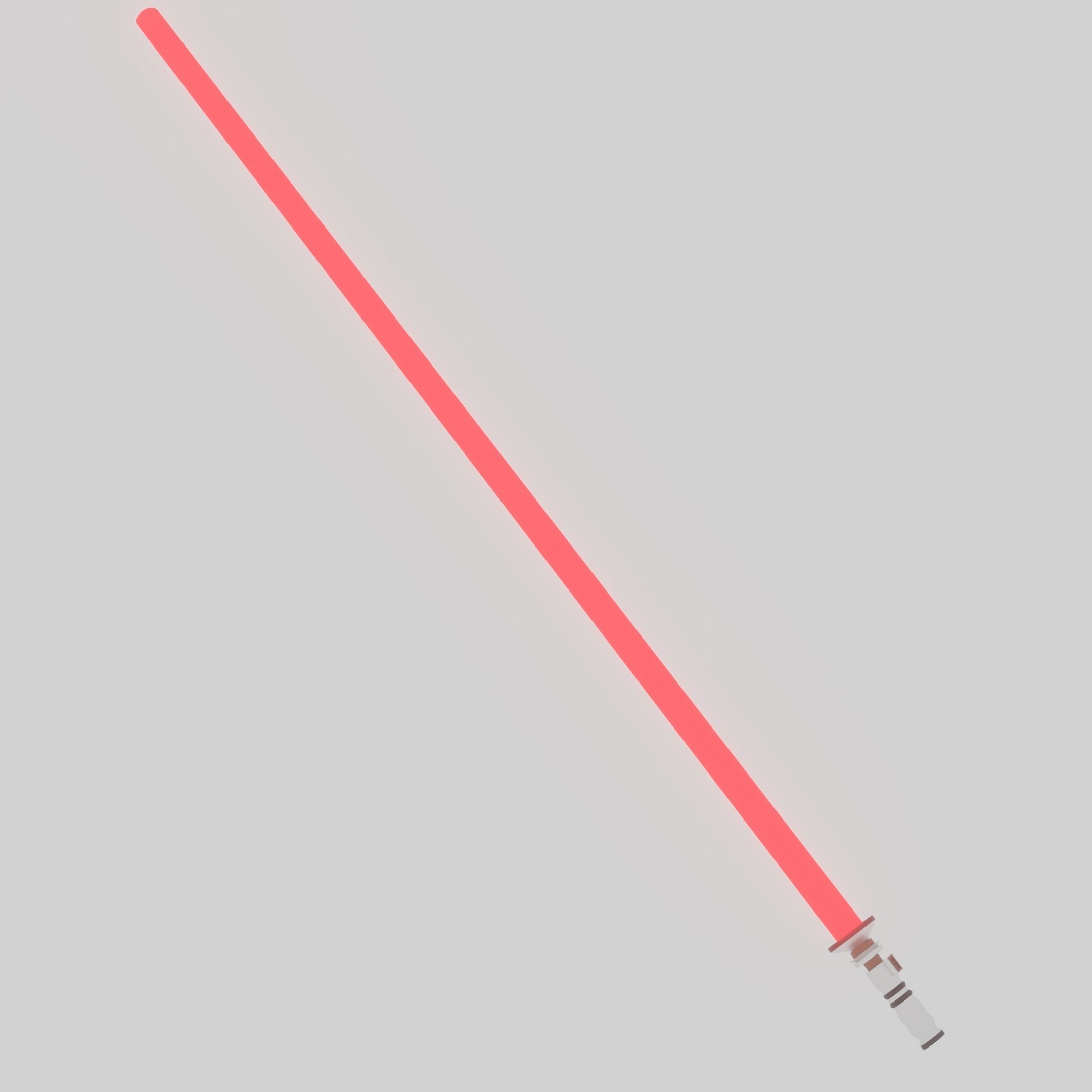 Lightsaber low-poly 3d model free free VR / AR / low-poly 3D model ...