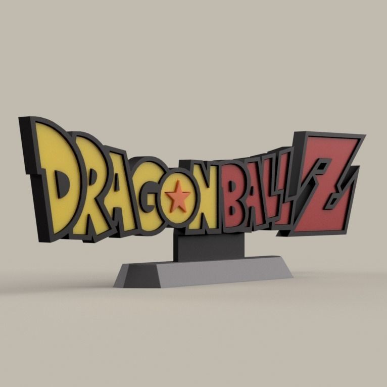 Dragon Ball Z - Logo 3D model 3D printable | CGTrader