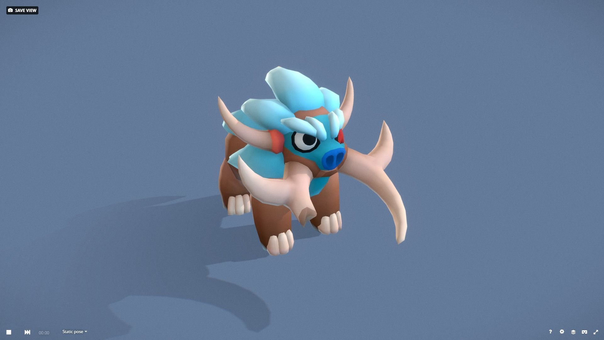 3D model Cartoon Characters - Evolution Mamooth Warriors VR / AR / low ...