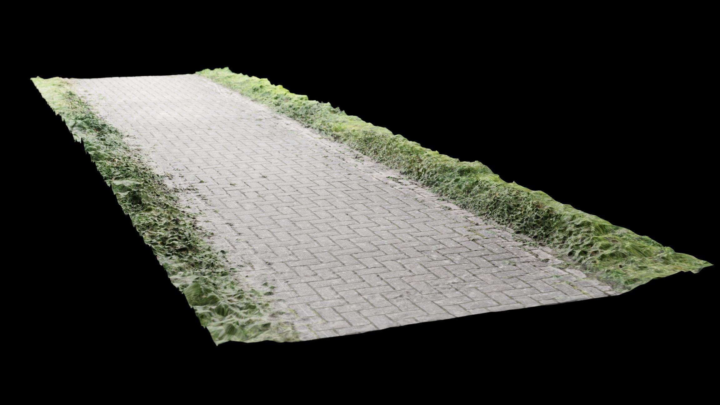 3D model Low-Poly Scanned Sidewalk 02 VR / AR / low-poly | CGTrader