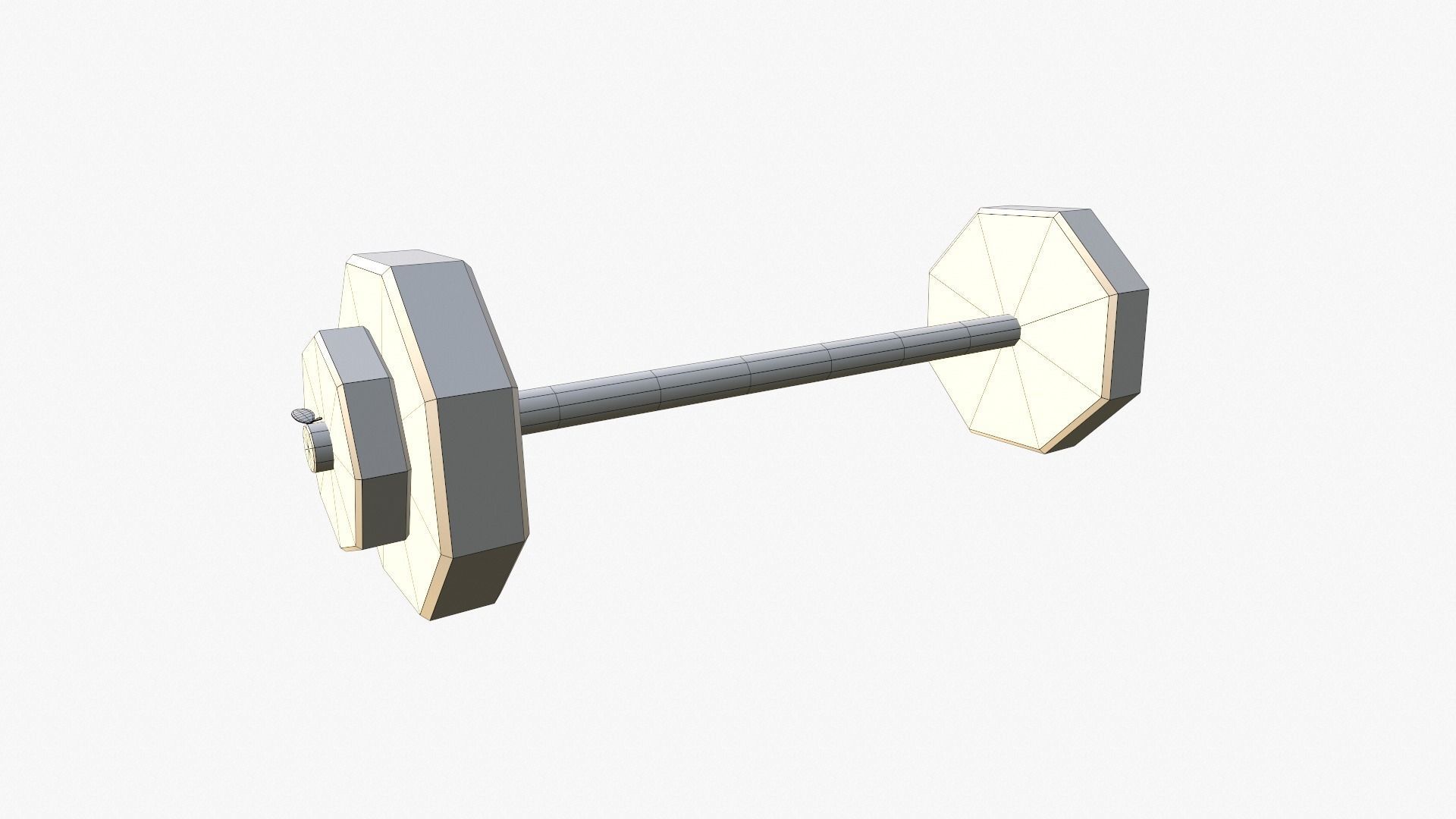 3D model Cartoon Wooden Barbell VR / AR / low-poly | CGTrader