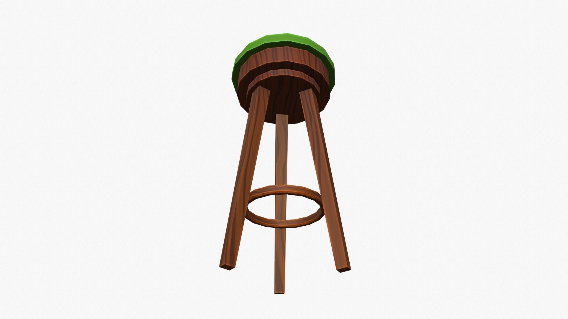 3D model Cartoon Wooden Chair VR / AR / low-poly | CGTrader